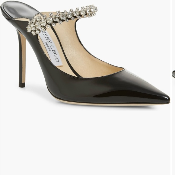 Jimmy Choo | Shoes | Jimmy Choo Bling Crystal Embellished Patent Mule ...